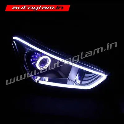 Hyundai Creta 2018-19 AUDI Style DRL XENON HID Projector Headlights | Autoglam – autoglam