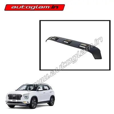 Autoglam Bonnet Visor Garnish for Hyundai Creta 2020+ Models (Matte Bl ...