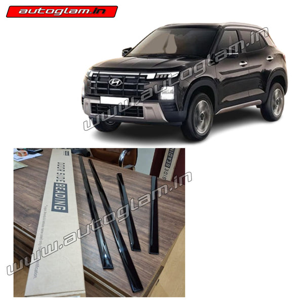 Hyundai Creta 2024 Glossy Black Side Cladding – Stylish & Protective ...