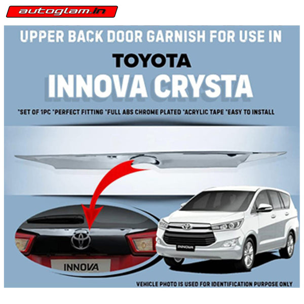 Premium Toyota Innova Crysta Back Door Garnish – autoglam