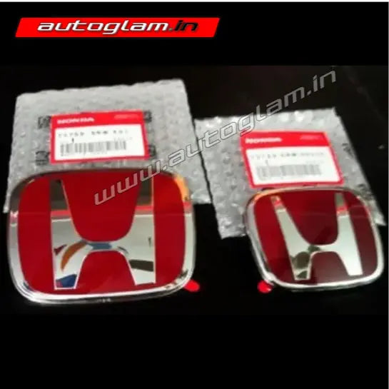 Front & Rear JDM Type R Emblem Fits all Honda Cars | AGLNE7458 – autoglam