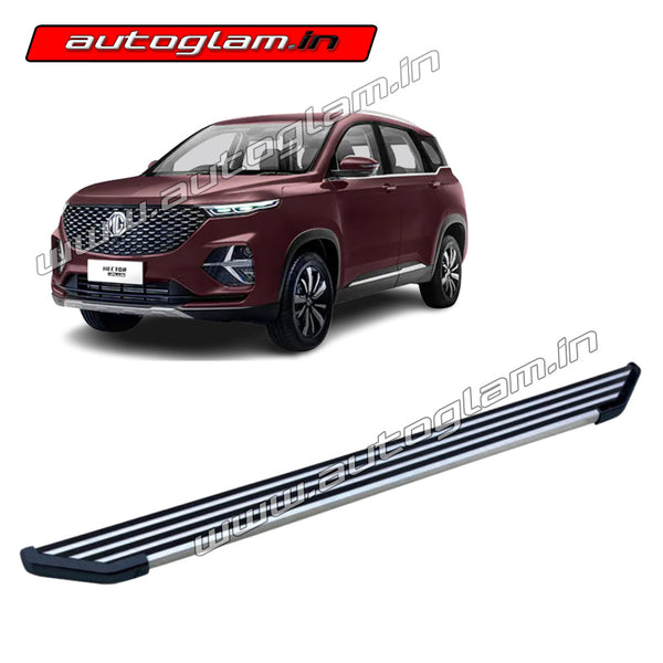 MG Hector 2019-2024 Aluminium Foot Step, Side Step, and Chrome Finish ...