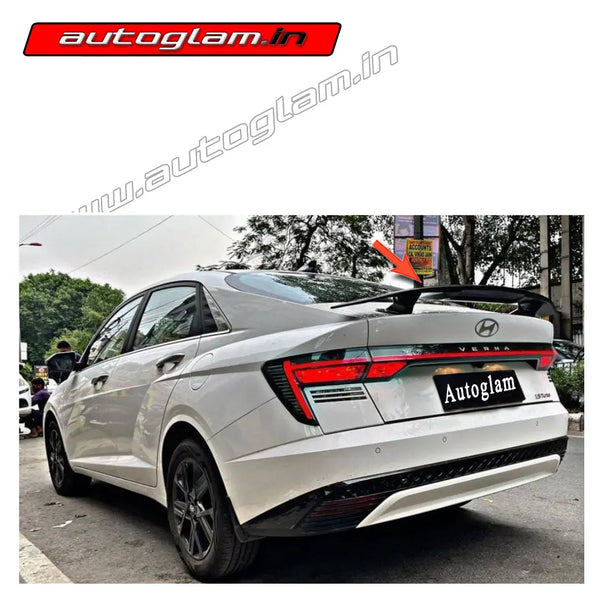 Hyundai Verna 2023 Gloss Black Lip Spoiler – Stylish & Safe – autoglam