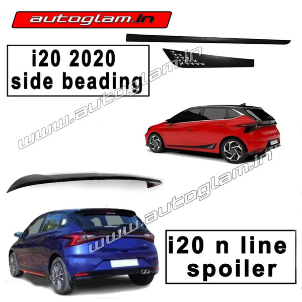 Hyundai i20 2020+ Door Side Cladding and Roof Spoiler | Autoglam – autoglam