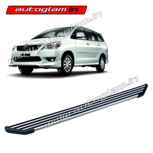 Toyota Innova 2005-2015 Aluminium Foot Step, Side Step, and Chrome Fin ...