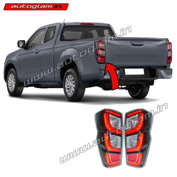 Isuzu D-Max LED Tail Light with Red Glass – Stylish – autoglam