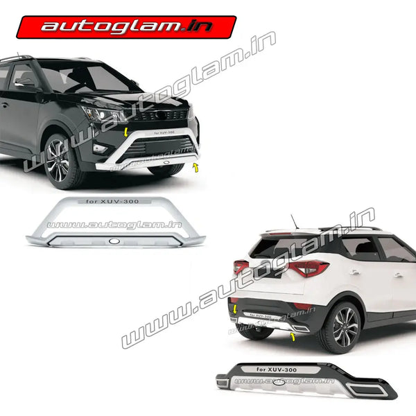 Mahindra XUV300 Front and Rear Diffuser , AGMX3FNG – autoglam