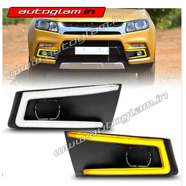Maruti Suzuki Brezza 2016-2020 Fog Lamp LED DRL | Autoglam – autoglam