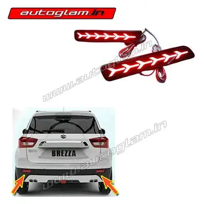 Maruti Suzuki Vitara Brezza All Models LED Rear Reflector 6 Arrow Desi ...