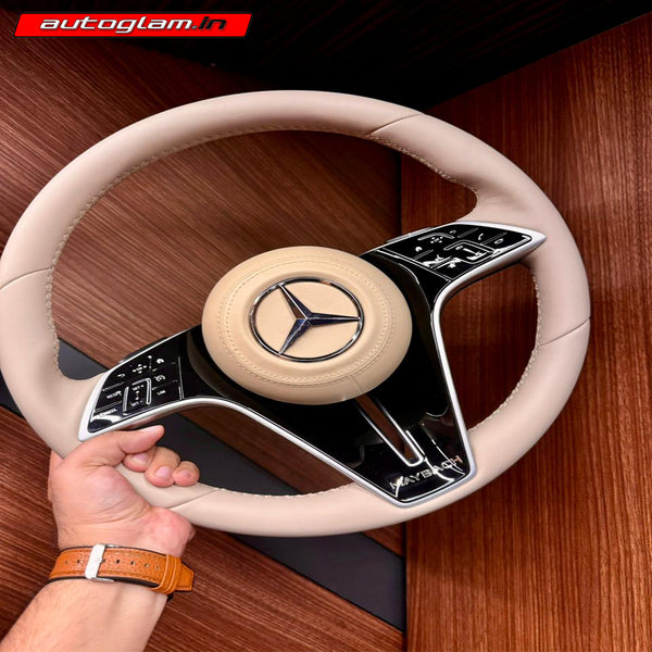 Mercedes Maybach Beige Steering Wheel – Luxury & Comfort Redefined ...