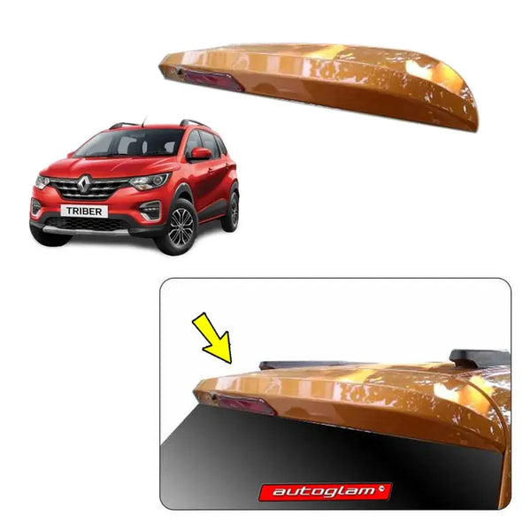 Roof Spoiler with LED Light for Renault Triber, Color - FIERY RED, | A ...