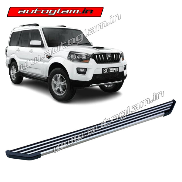 Mahindra Scorpio 2002-14 Aluminium Foot Step, and Chrome Finish Corner ...