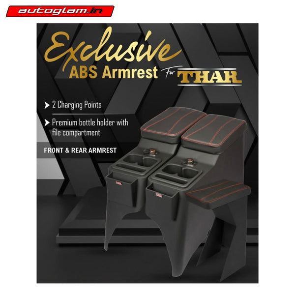 MAHINDRA THAR PREMIUM ARM REST WITH CHARGING POINT | AGMAH6229AR – autoglam