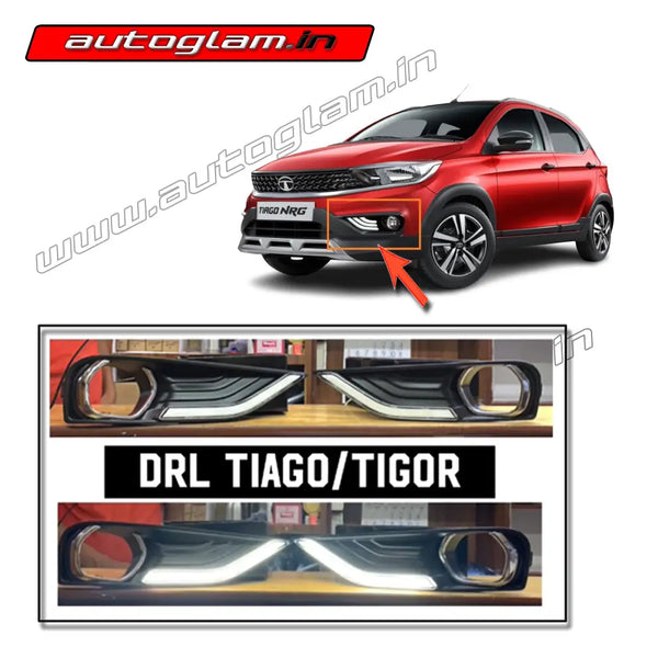 Tata Tiago 2022+ DRL Lights India | Fog Lamp LED DRL Upgrade – autoglam