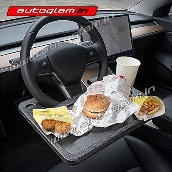Universal Steering Food Drink Tray with Phone Stand | AGSF269PS – autoglam