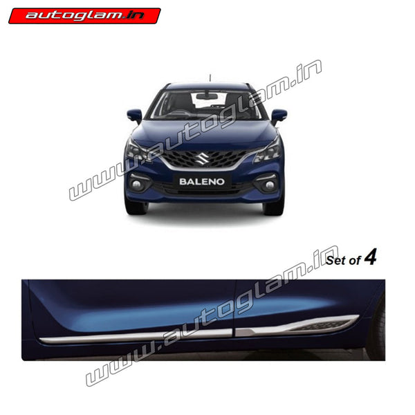 MARUTI SUZUKI BALENO SIDE BEADING CHROME | AGSU526SB – autoglam