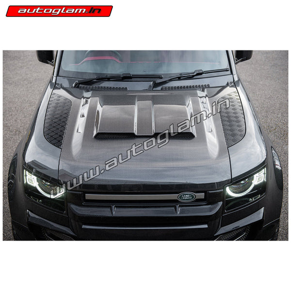 Elevate Your Land Rover Defender with Exposed Carbon Vented Bonnet ...