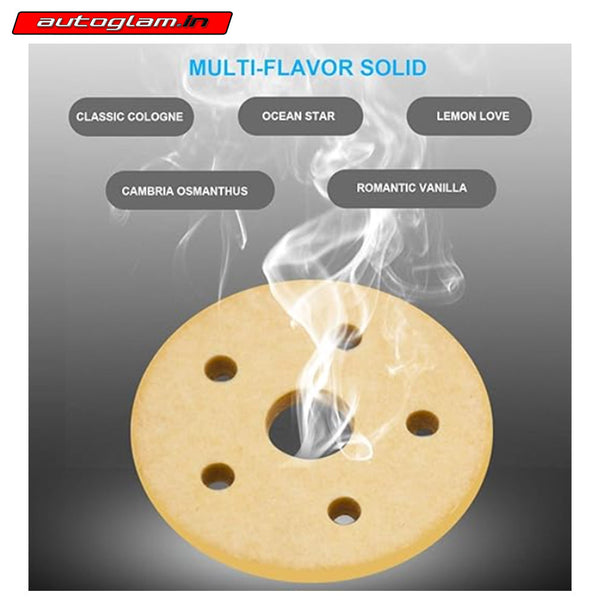 Solar Ring Car Air Freshener Double Loop Rotary Dashboard Perfume, Sil ...