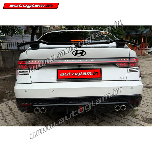 Hyundai Verna Gloss Black Spoiler - Stylish and Aerodynamic Upgrade ...