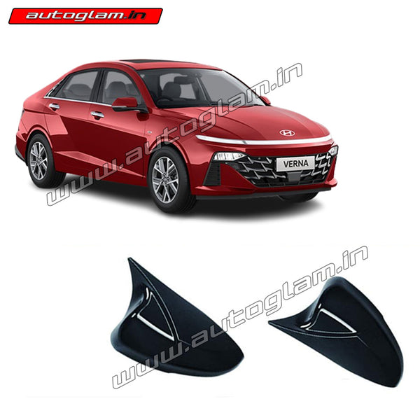 Verna Glossy Black Batman Style Side View Mirror Covers – autoglam