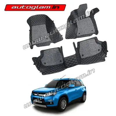 7D Mats for Maruti Suzuki Brezza All Models, Color - Black, AGMSB13MBL ...