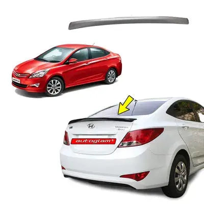 Hyundai 4S Verna Fluidic 2015-2016 Lip Spoiler , Color - RED PASSION ...