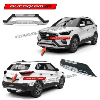 Hyundai CRETA 2018+ Facelift Nudge Guard|Bumper Guard with Rear ...