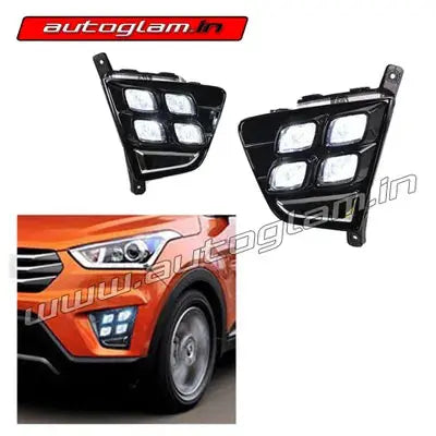 Hyundai Creta 2015-18 Four Square LED Fog Lamp | Autoglam – autoglam