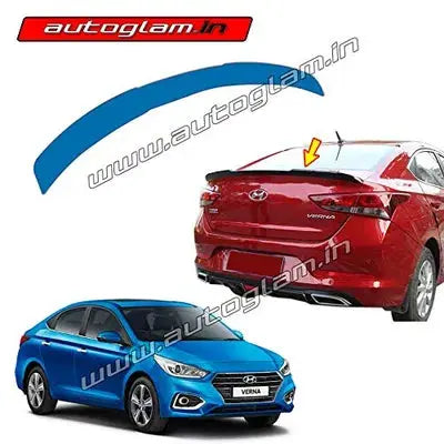 Hyundai Verna 2017+ Lip Spoiler, Color - Alpha Blue | Autoglam – autoglam