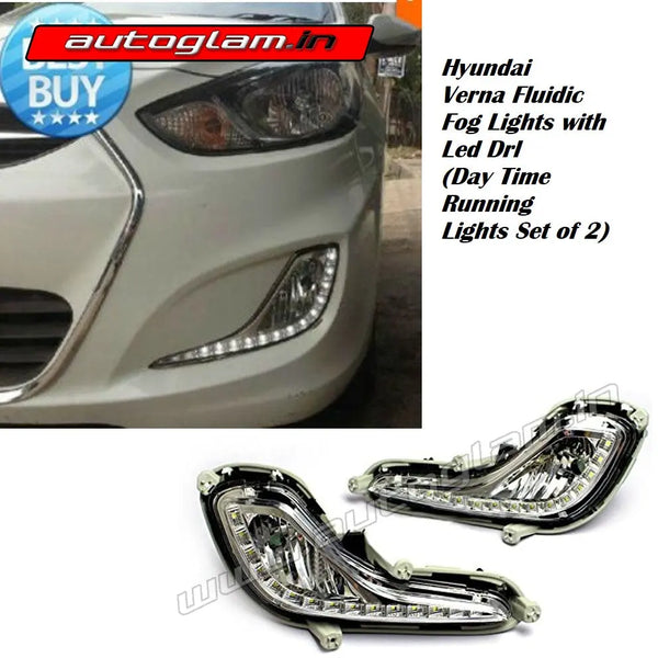 Hyundai Verna Fluidic Fog Lights with Led Drl, AGHVF13FD – autoglam