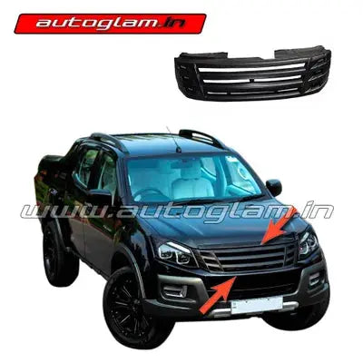 Isuzu D-Max Front Custom Grill in Matt Black | Autoglam – autoglam