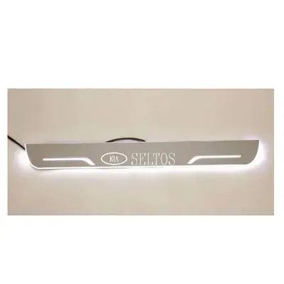Kia Seltos LED White Light Sill Scuff Plates Foot Step for Set of 4 Pcs ...