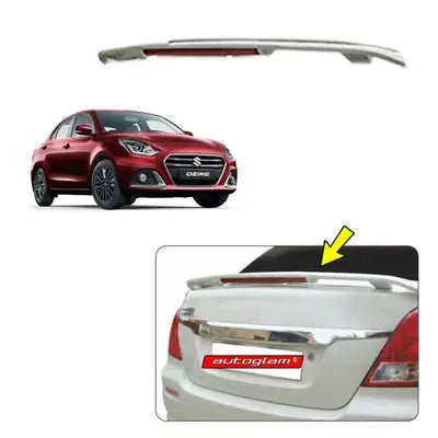 Lip Spoiler with Reflector for Maruti Suzuki Swift Dzire 2017 Color PHOENIX RED Autoglam autoglam