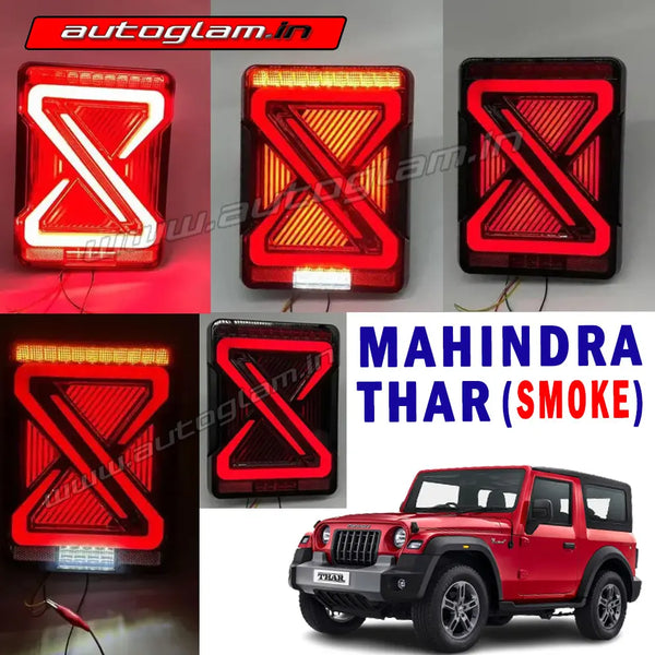 Mahindra Thar 2020 Tail Lamps Wrangler Style with Cross Scanning Funct ...