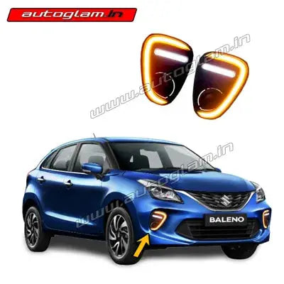 Maruti Baleno 2018-2020 DRL Lights India | Fog Lamp LED DRL Upgrade ...