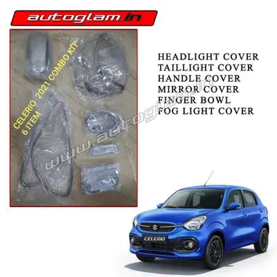 Maruti Suzuki Celerio 2021+ Combo Chrome Kit - Set of 6 Items, AGMSC21 ...