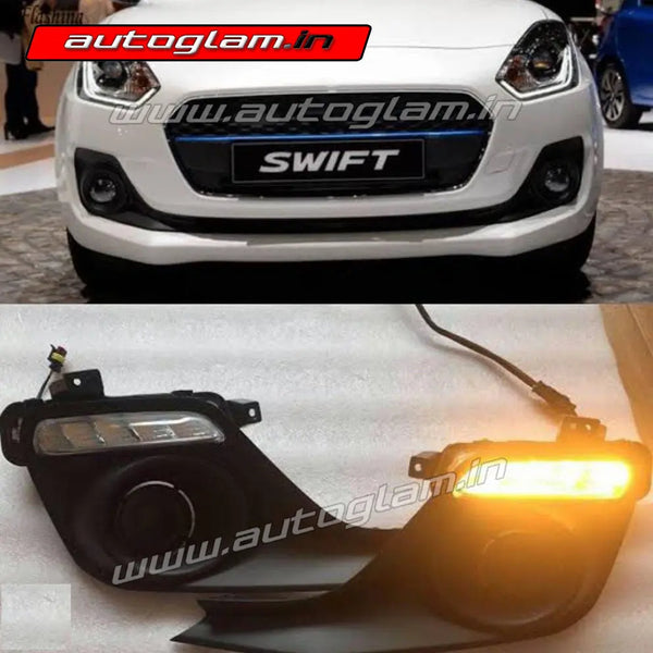 Maruti Suzuki Swift 2018+ LED DRL Fog Lamp, AGMS18LDFL – autoglam