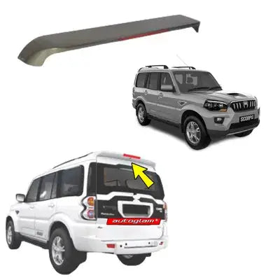 Roof Spoiler with LED Light for Mahindra Scorpio 2014-2017 Models ...