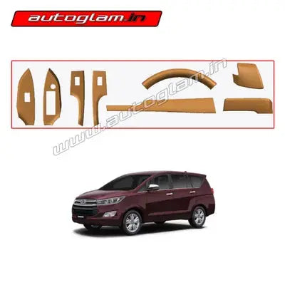 Toyota Innova Crysta 2017+ Wooden Interior Kit, Set of 8 Pcs, AGTI536W ...