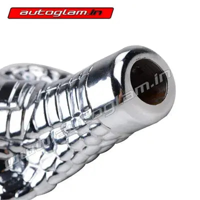 Universal Chrome Cobra Snake ,Red LED Eye, Car Manual Gear Shift Knob ...