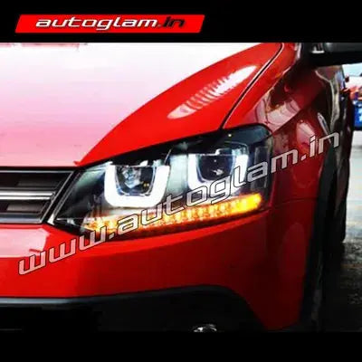 Volkswagen Polo 2010-20 BMW Style HID Projector Headlights | Autoglam ...
