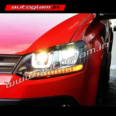 Volkswagen Polo 2010-20 BMW Style HID Projector Headlights | Autoglam ...
